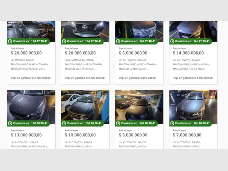 Diputados anunció que subastará 46 autos de su flota oficial