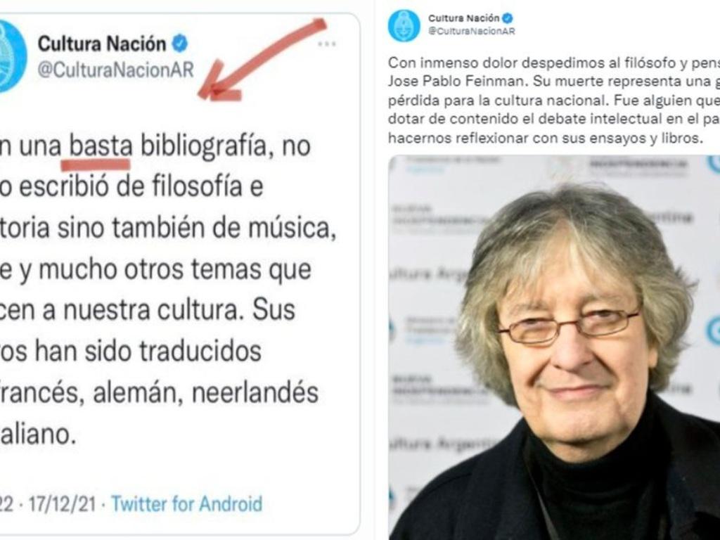 Basta o vasta: los insólitos errores ortográficos del Ministerio de Cultura