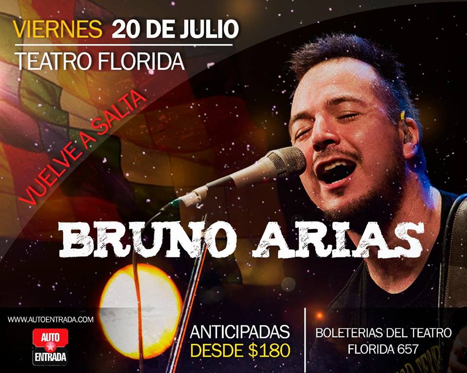 Lo mejor del repertorio carnavalero de Bruno Arias sonará en el Florida CM